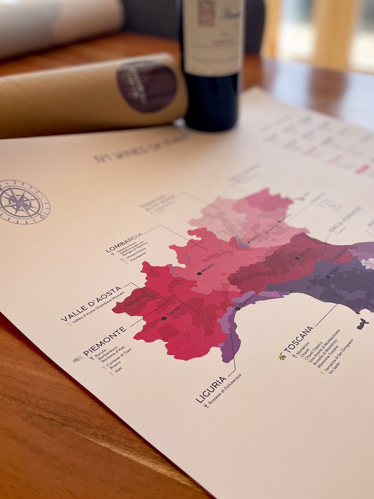 Wine Map of Italy – Italian Wine Regions Poster | Made For Wine
