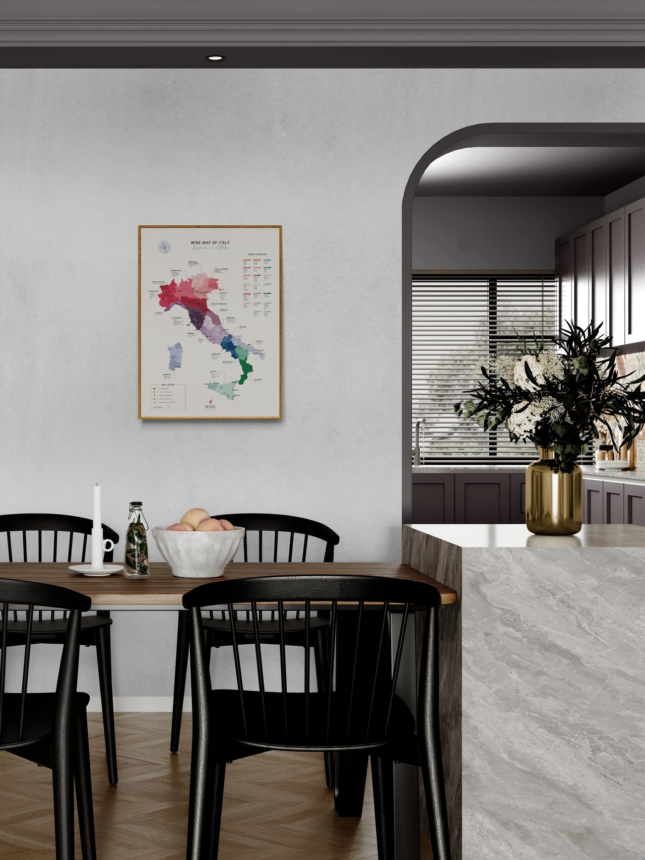 Wine Map of Italy – Italian Wine Regions Poster | Made For Wine